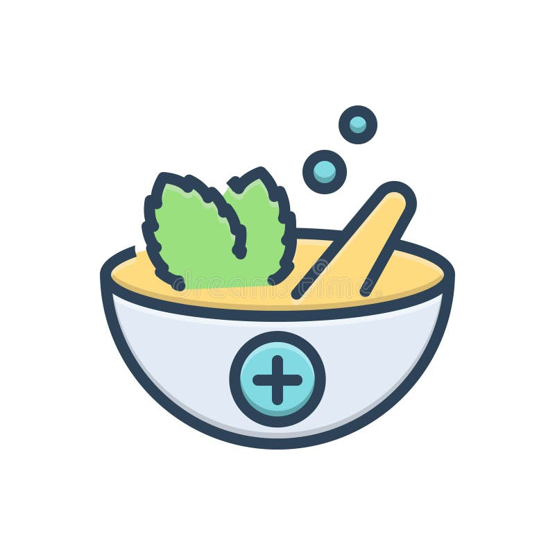 Color Illustration Icon for Remedies, Herbal and Healthcare Stock ...