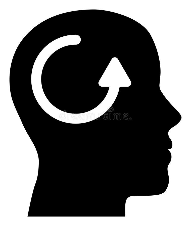 Remember Flat Icon Image stock illustration. Illustration of back ...