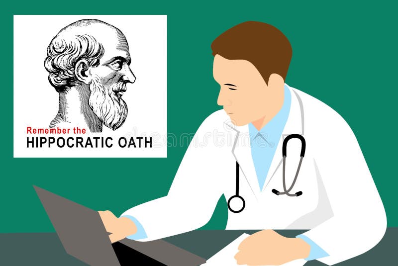 Remember the Hippocratic Oath Stock Illustration - Illustration of ...