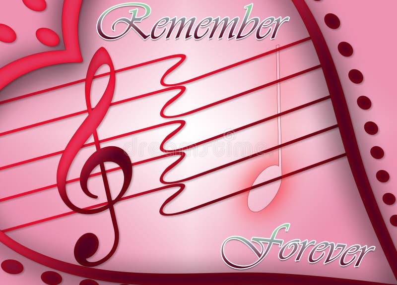 Remember me for ever stock illustration. Illustration of remember ...