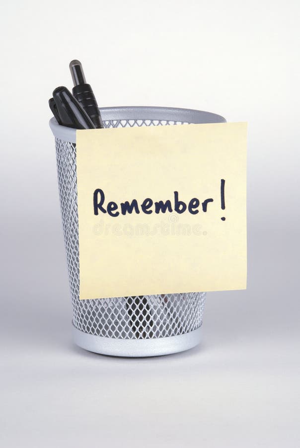 Remember Postit Note stock photo. Image of bulletin, boards - 11290
