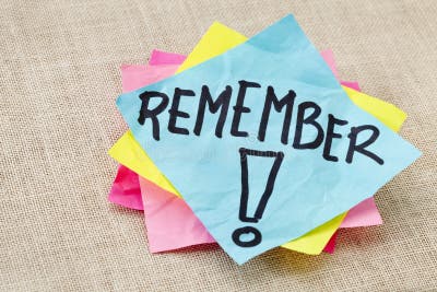 Remember on sticky note stock image. Image of sticky - 20797667