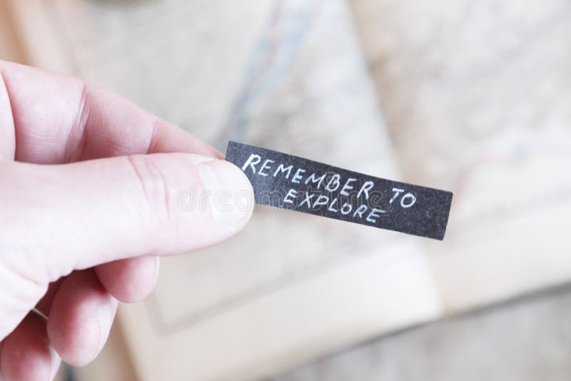 Remember to Explore stock image. Image of visit, touristic - 64072011