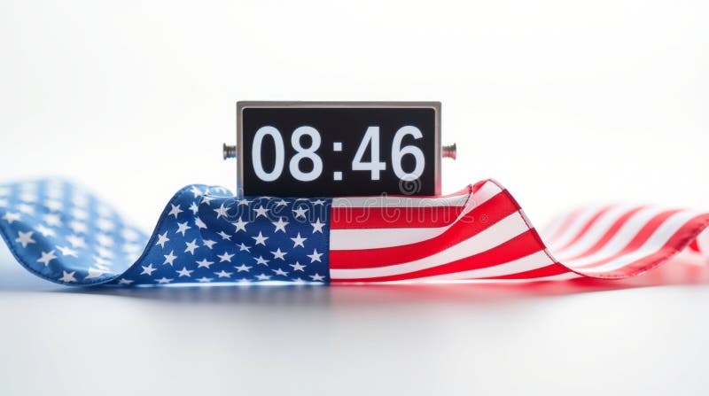 Remembering September Eleventh Patriotic Tribute with American Flag and ...