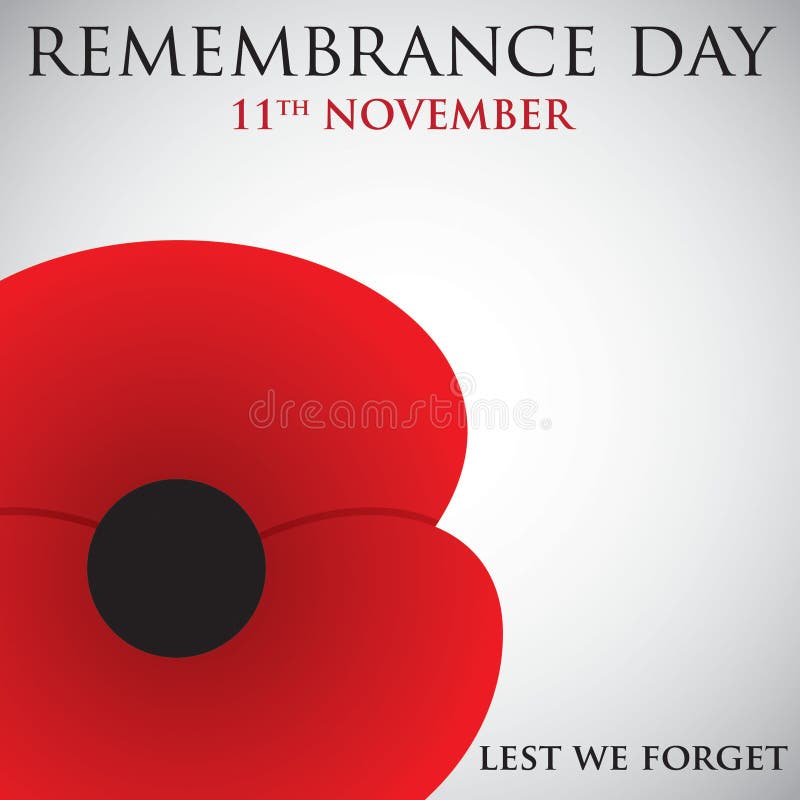 Save the Date, White Block Calendar, for November 11, Remembrance Day ...