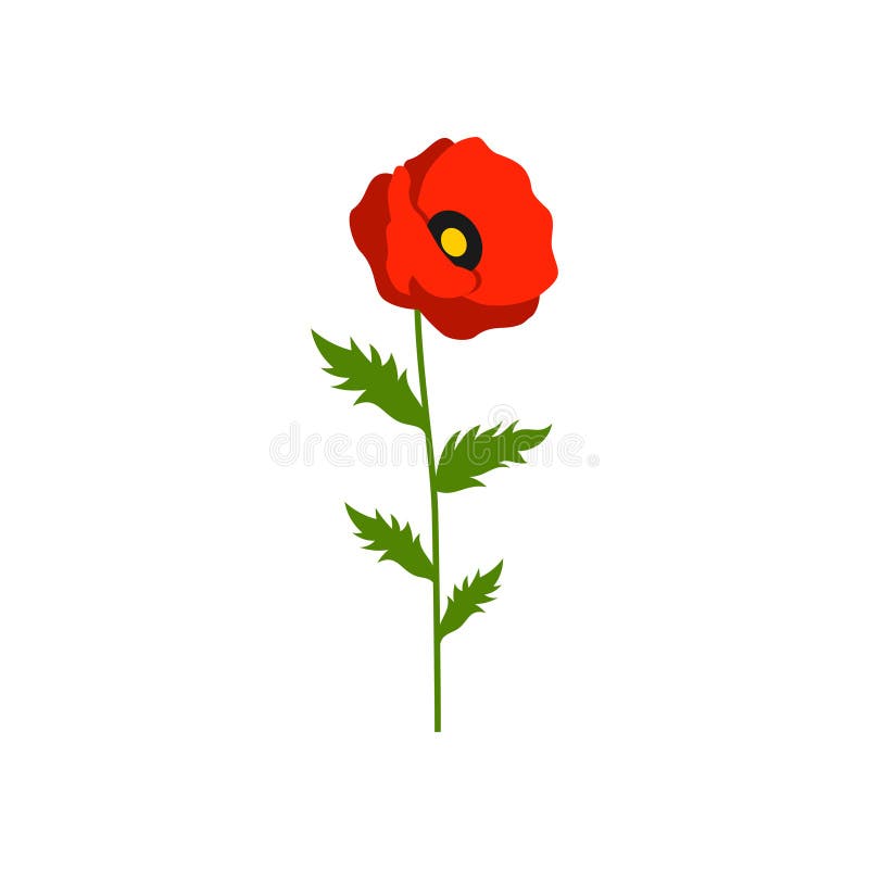 Remembrance Day Flower Element Vector Design Stock Vector ...