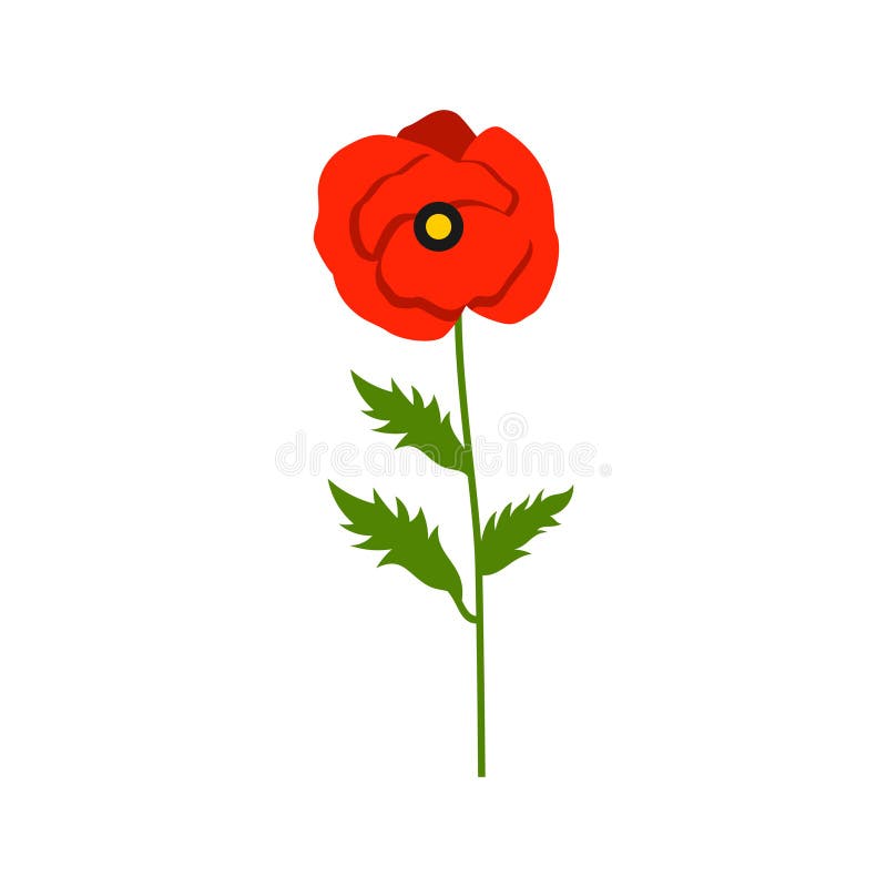 Remembrance Day Flower Element Vector Design Stock Vector ...