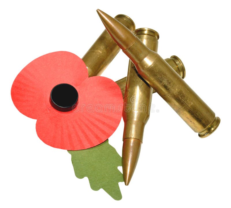 Remembrance Day Poppy Bullets Stock Photos - Free & Royalty-Free Stock ...