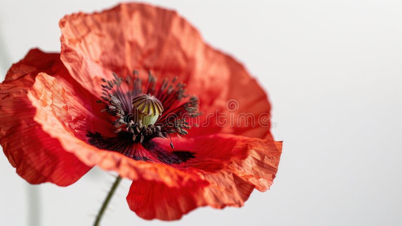 Remembrance Poppy: Isolated Decorative Flower for Remembrance Day - AI ...