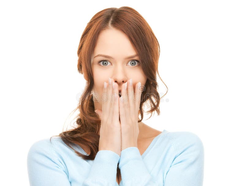 Fille honteuse photo stock. Image du attrayant, occasionnel - 18986496