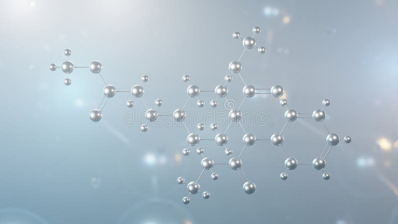 Remifentanil Molecule, Molecular Structures, Opiate Agonists, 3d Model ...