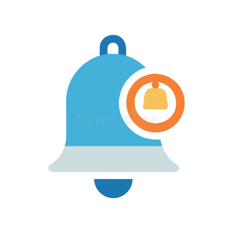 Reminder Bell Icon for Alerts Stock Vector - Illustration of icon ...