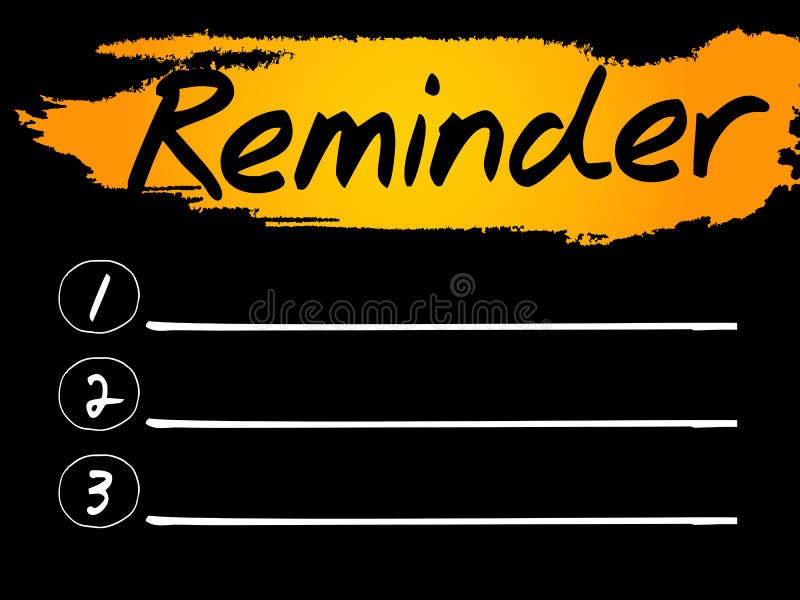 Blank Reminder List for Diagram Stock Illustration - Illustration of ...