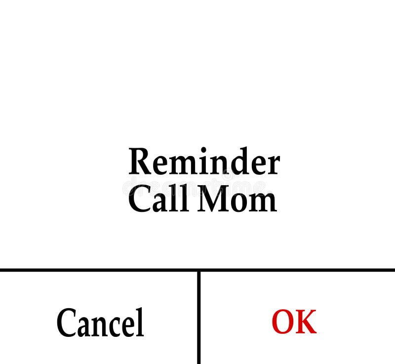 Reminder of Call Mon Design. Notifications. Web Banner Stock ...