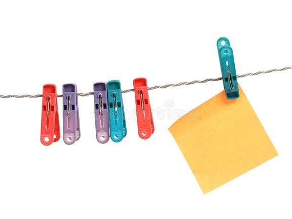 Reminder with clothes peg stock image. Image of reminder - 10930713