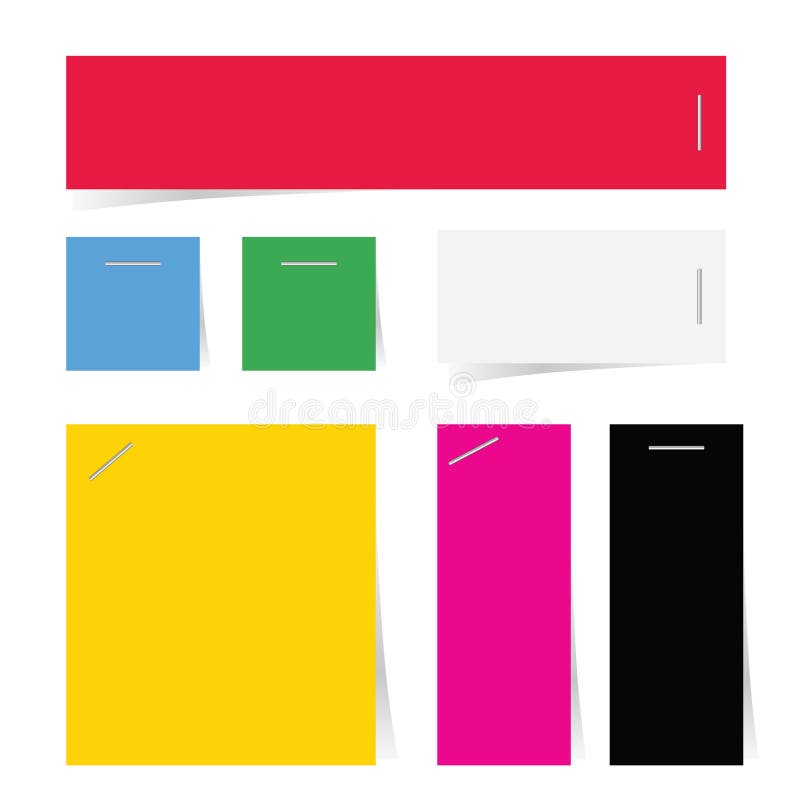 Reminder in Color Art Illustration Stock Vector - Illustration of ...