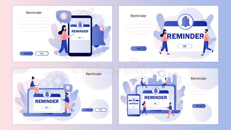 Notifications Page Stock Illustrations – 504 Notifications Page Stock ...