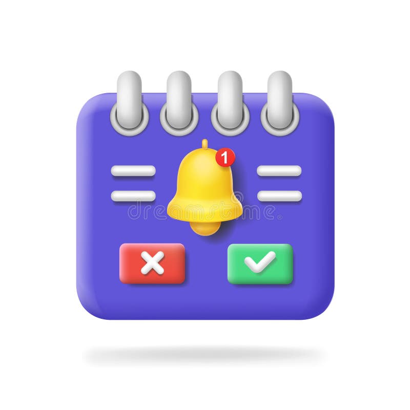 Reminder Icon. Alarm Bell, Event Notifications. Ui Reminding Alert ...