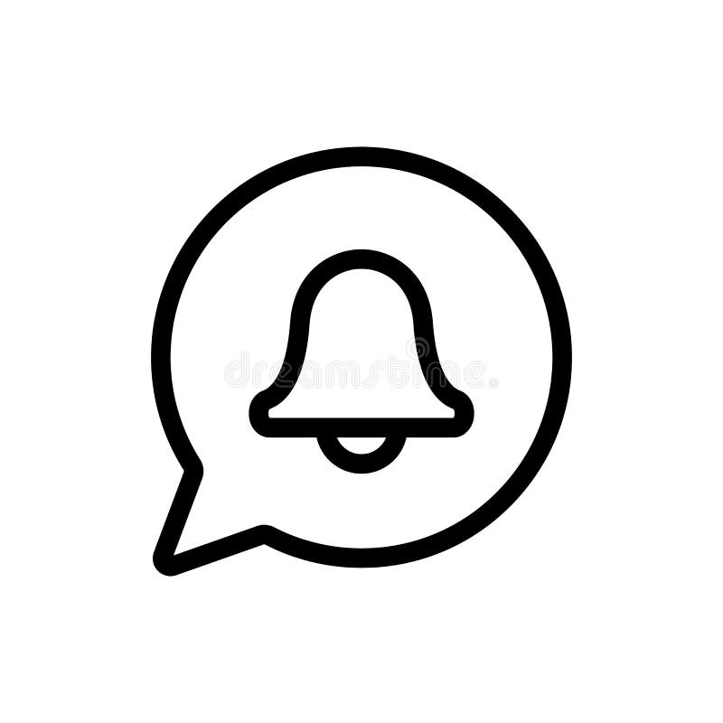 Reminder Icon Vector. Isolated Contour Symbol Illustration Stock Vector ...