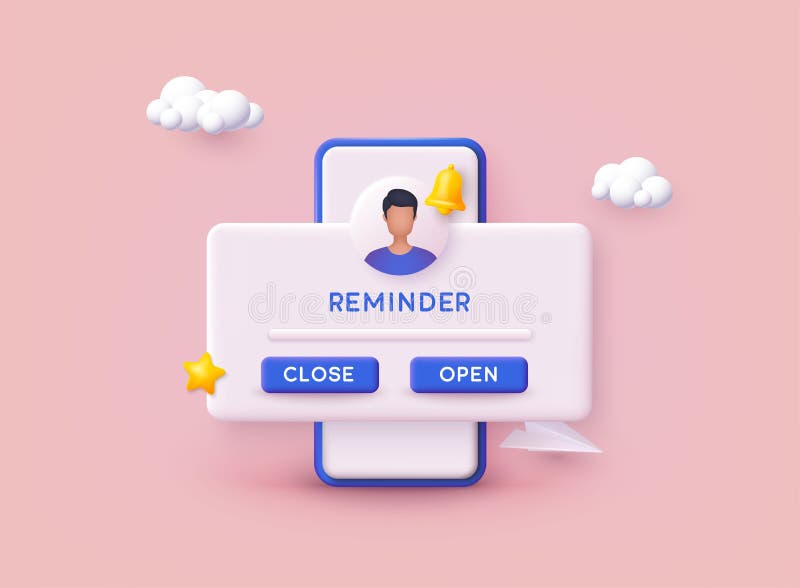 Floating Notification Stock Illustrations – 139 Floating Notification ...