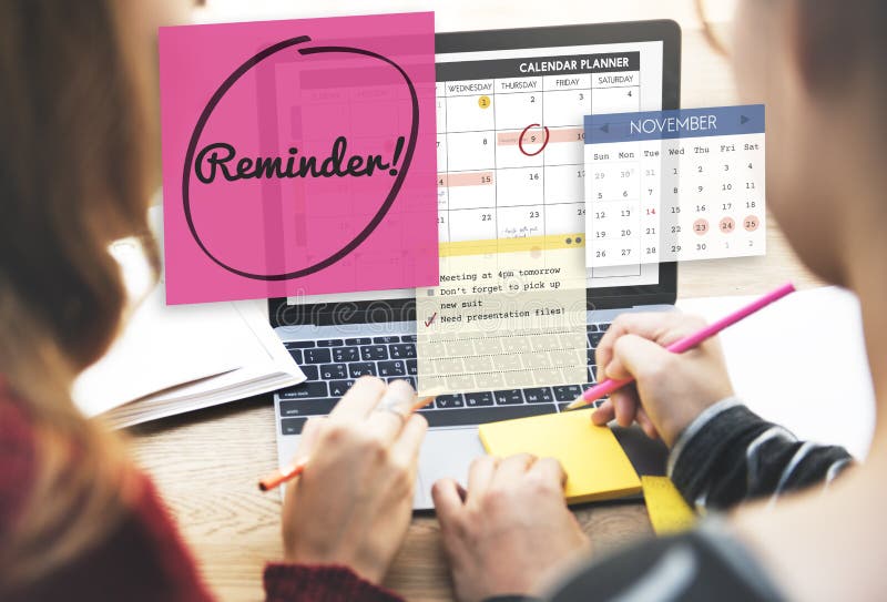 Reminder Important Memo Memory Notice Text Concept Stock Photo - Image ...