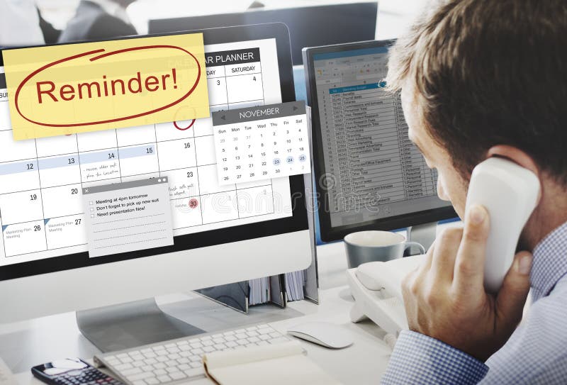 Reminder Important Memo Memory Notice Text Concept Stock Image - Image ...