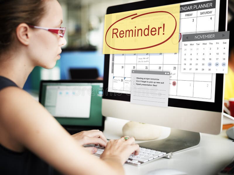 Reminder Important Memo Memory Notice Text Concept Stock Photo - Image ...