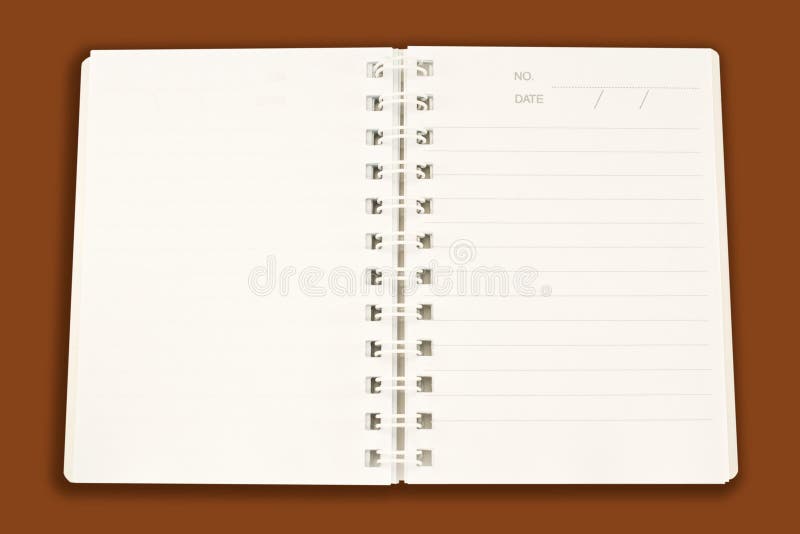Book Of Notepad With Ring Binder Stock Photo - Image of background ...