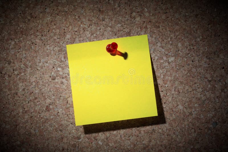 Reminder note, post-it!! stock image. Image of attachment - 1028939