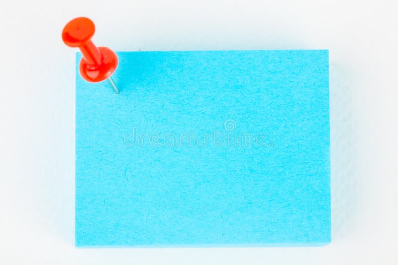 Pins Set and Note Pad, Reminder Note. Stock Photo - Image of empty ...