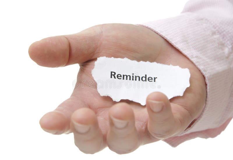 Reminder - Note Series stock photo. Image of close, card - 24409552