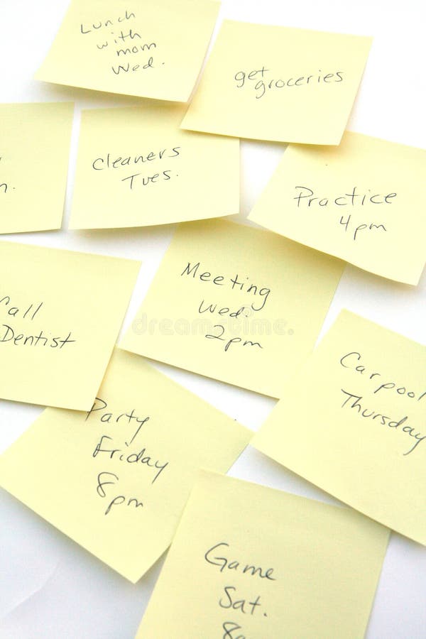 Reminder Notes stock photo. Image of notepad, notes, yellow - 1722142