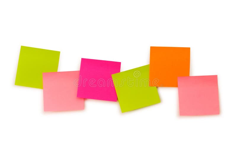A Different Color Post it Notes Stock Photo - Image of design, meeting ...