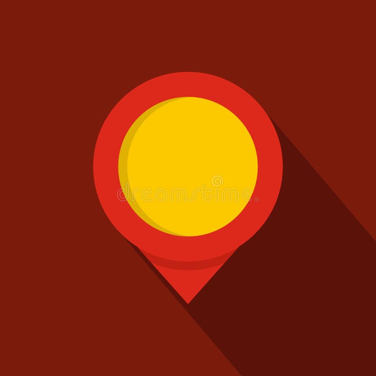 Reminder Pin Icon, Flat Style. Stock Vector - Illustration of note ...