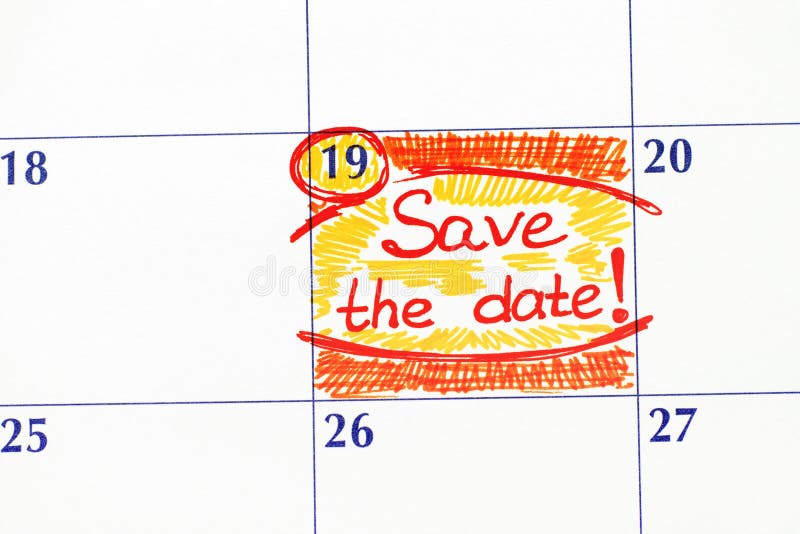 Reminder Date Night in Calendar Stock Photo - Image of text, night ...