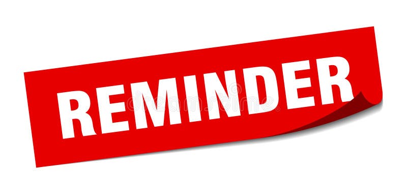 Reminder ribbon. stock vector. Illustration of sticker - 153372941