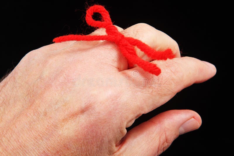 Reminder String stock image. Image of black, conceptual - 12018821