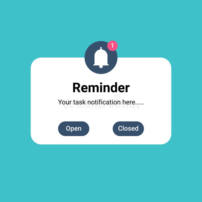 Task Notification Stock Illustrations – 1,529 Task Notification Stock ...