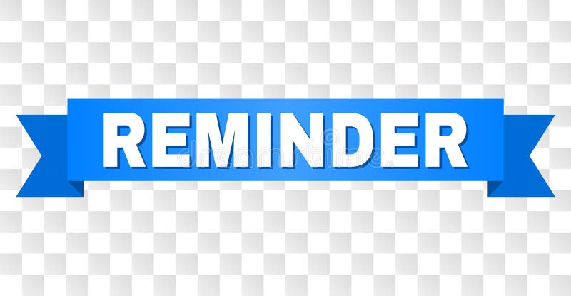 Reminder tag banner stock illustration. Illustration of notification ...