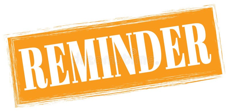 REMINDER Text Written on a Pink Cloud Bubble Stock Illustration ...