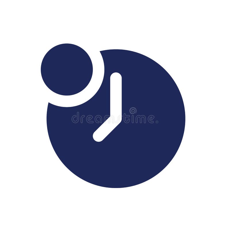 Reminder from Time App Black Glyph Ui Icon Stock Vector - Illustration ...