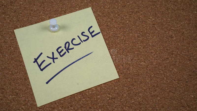 Reminder to Exercise stock photo. Image of notice, goal - 248142002