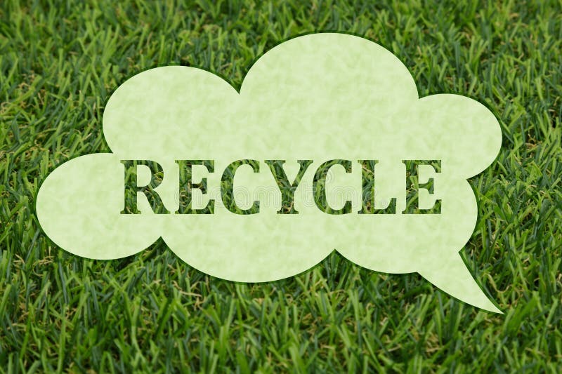 Reminder To Recycle for the Environment Stock Image - Image of sports ...