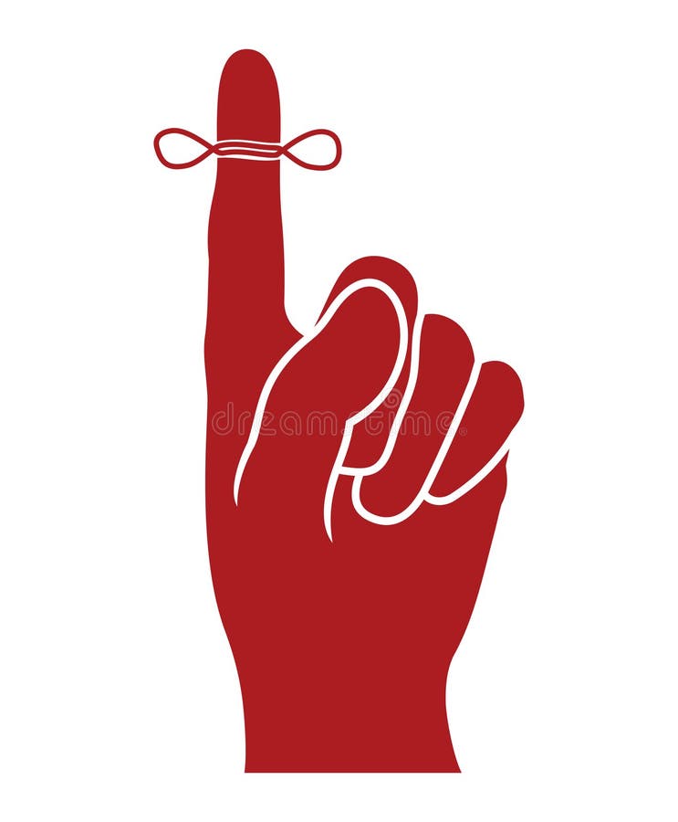 Finger Reminder Stock Illustrations – 1,934 Finger Reminder Stock ...