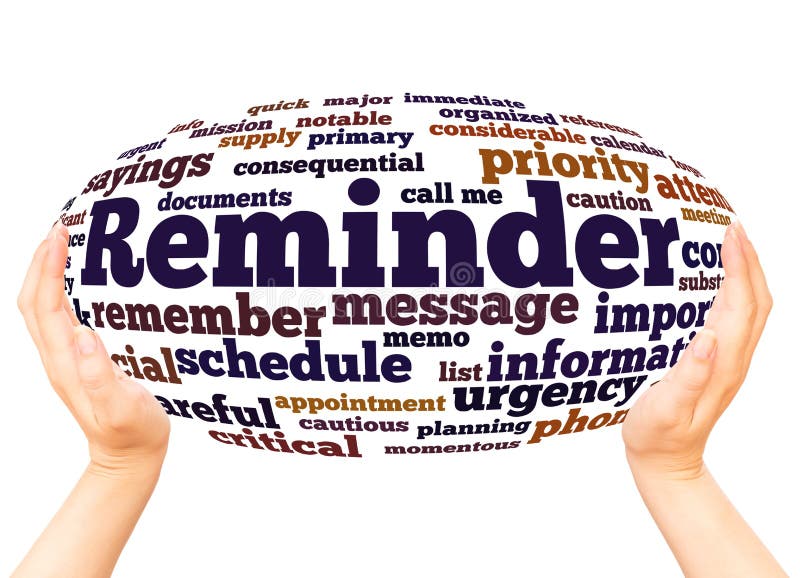 Reminder word cloud stock image. Image of memo, planner - 88649725