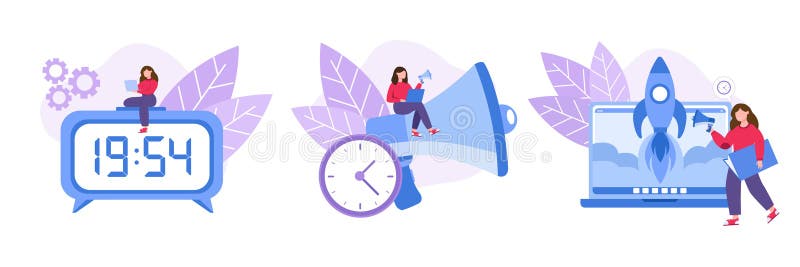 Reminder about Work. Timely Performance of Task Stock Illustration ...