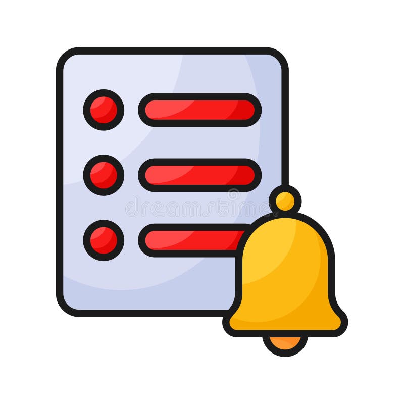 A Reminders Icon, Often Featuring a Bell, Symbolizes Alerts and Task ...
