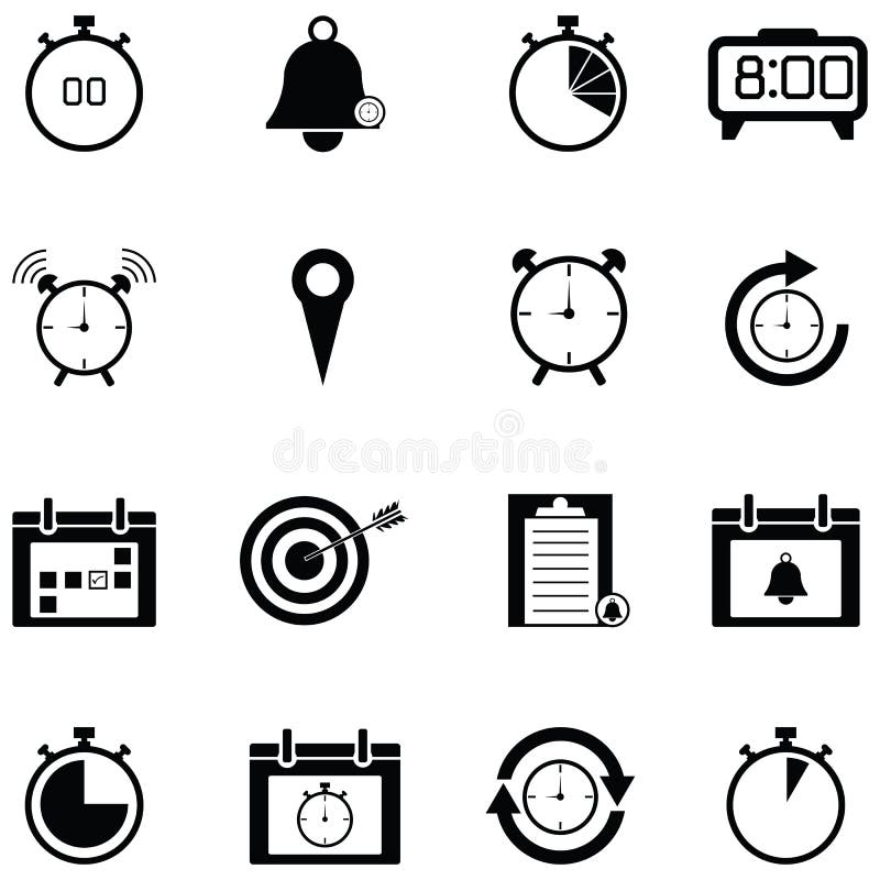 Reminders icon set stock vector. Illustration of icon - 120570637