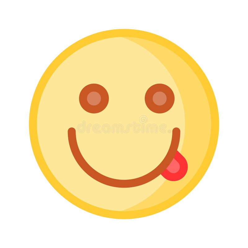 Remium Vector of Savoring Emoji in Modern Style Stock Vector ...