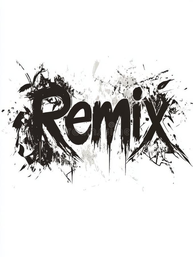 REMIX! Graffiti Lettering, Typography Handwriting Font, Spray Wall Art ...